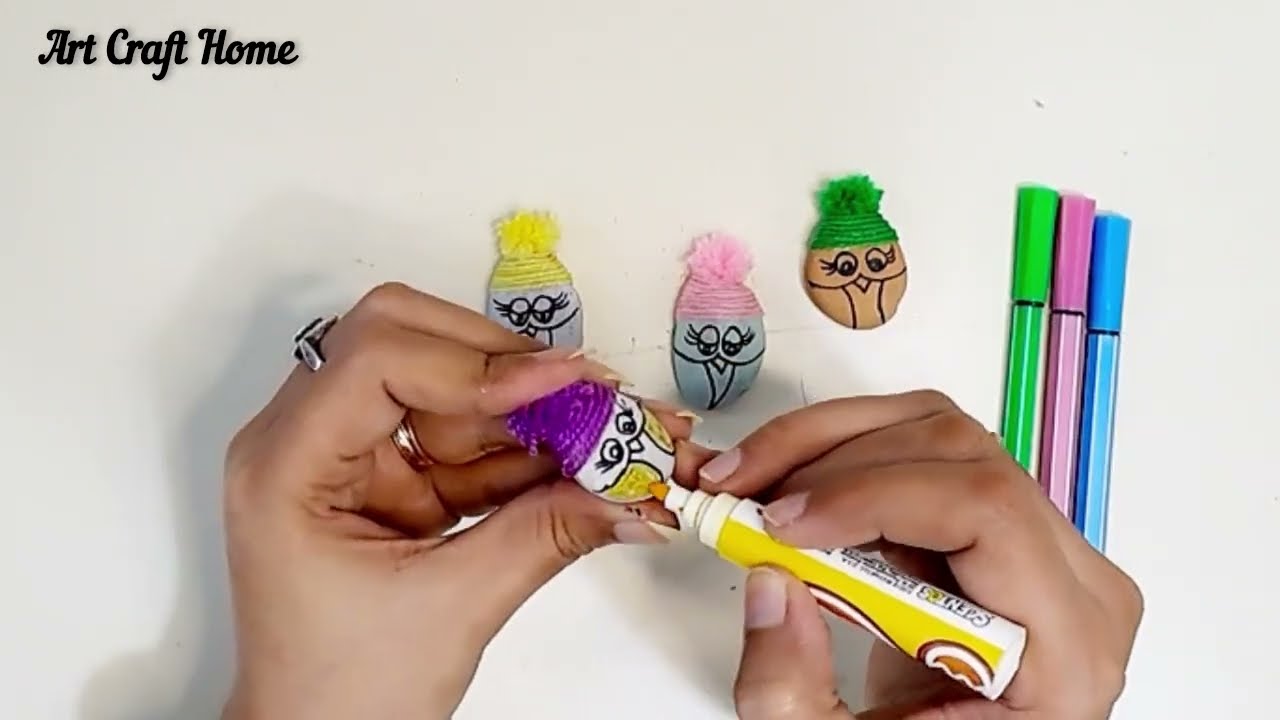 Look at This♻️Incredibly Beautiful Idea with Pebbles and Waste ...