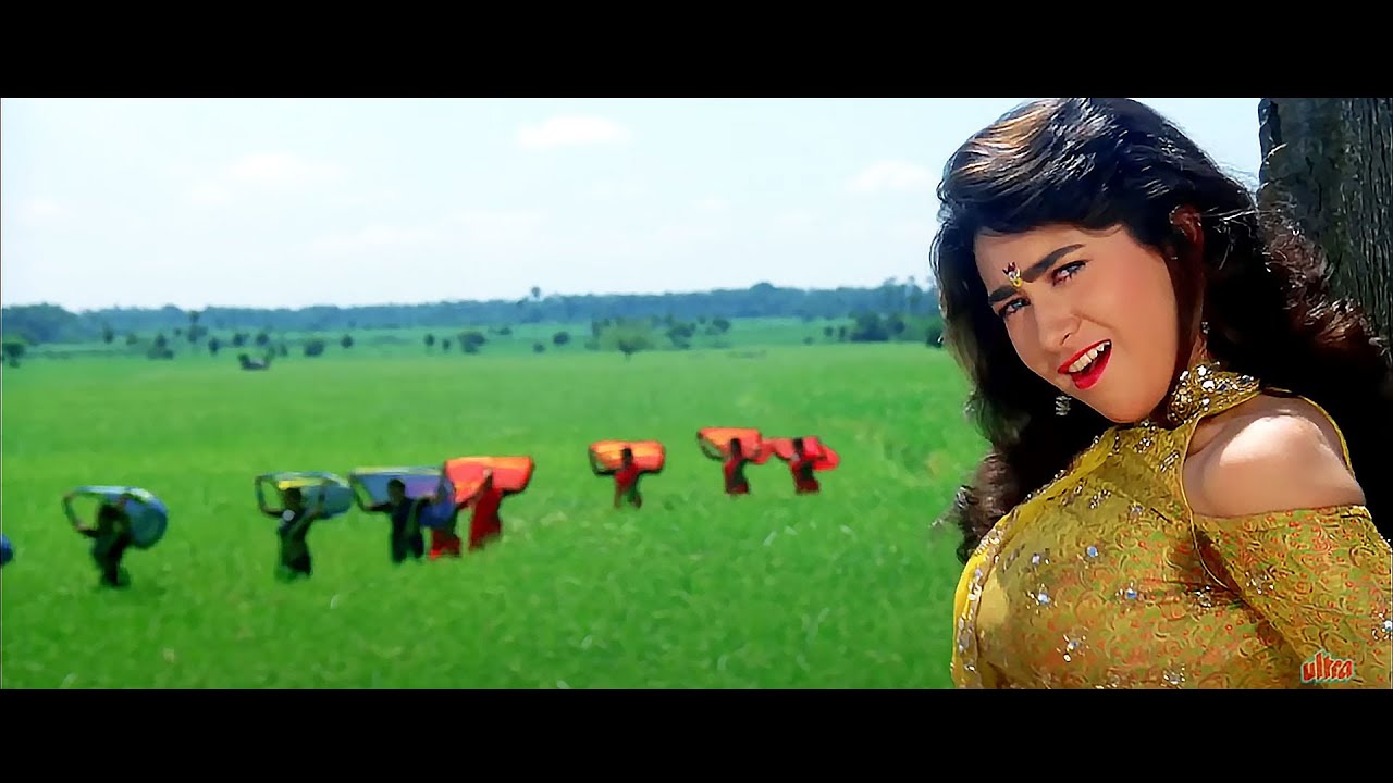 Karishma Kapoor Govinda 4K Song | Ui Amma Ui Amma | Raja Babu ...