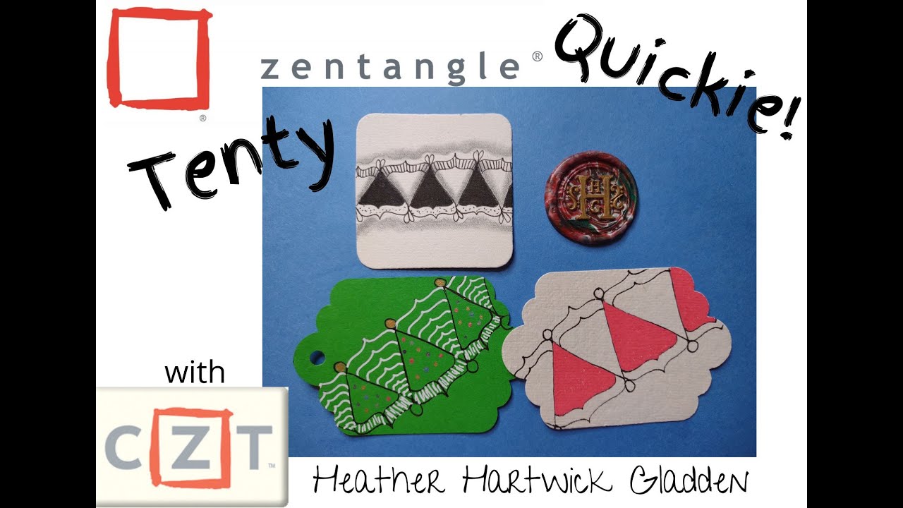 Tenty | Zentangle® Quickie - YouTube