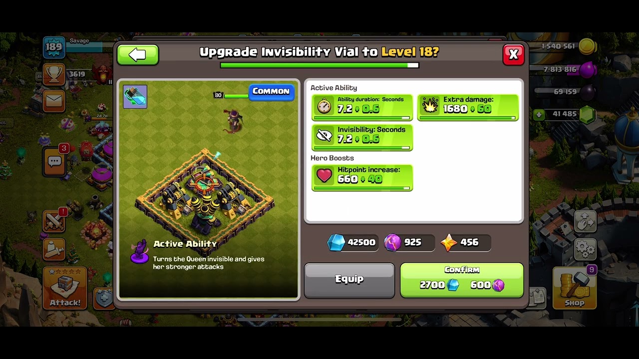 Clash of clans archer queen max ability - YouTube
