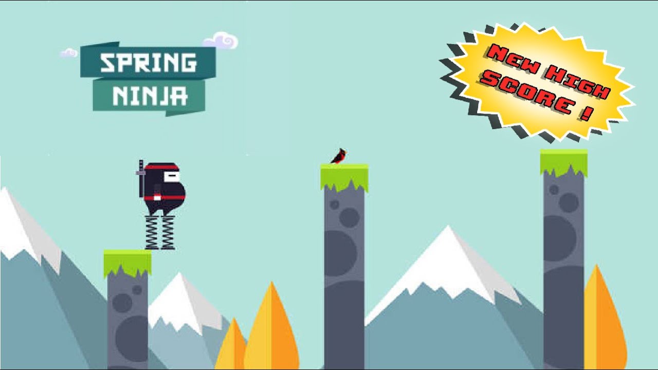 Spring Ninja - HIGH SCORE | iOS HD Gameplay - YouTube
