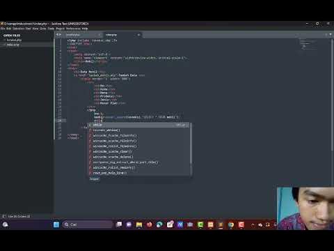 PROSES PEMBUATAN DATABASE TB_MOBIL DENGAN MENGGUNAKAN SUBLIME TEXT - YouTube