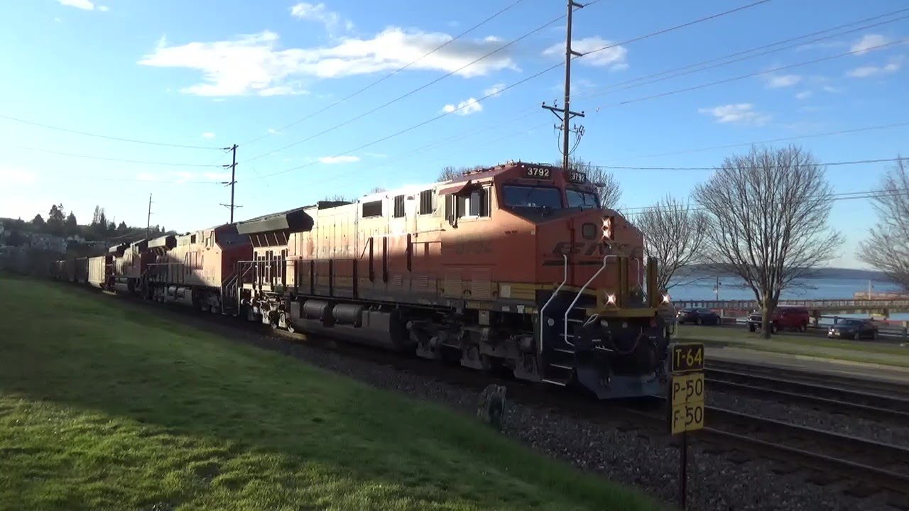 BNSF 3792 NB Coal Train - 03/18/18 - YouTube