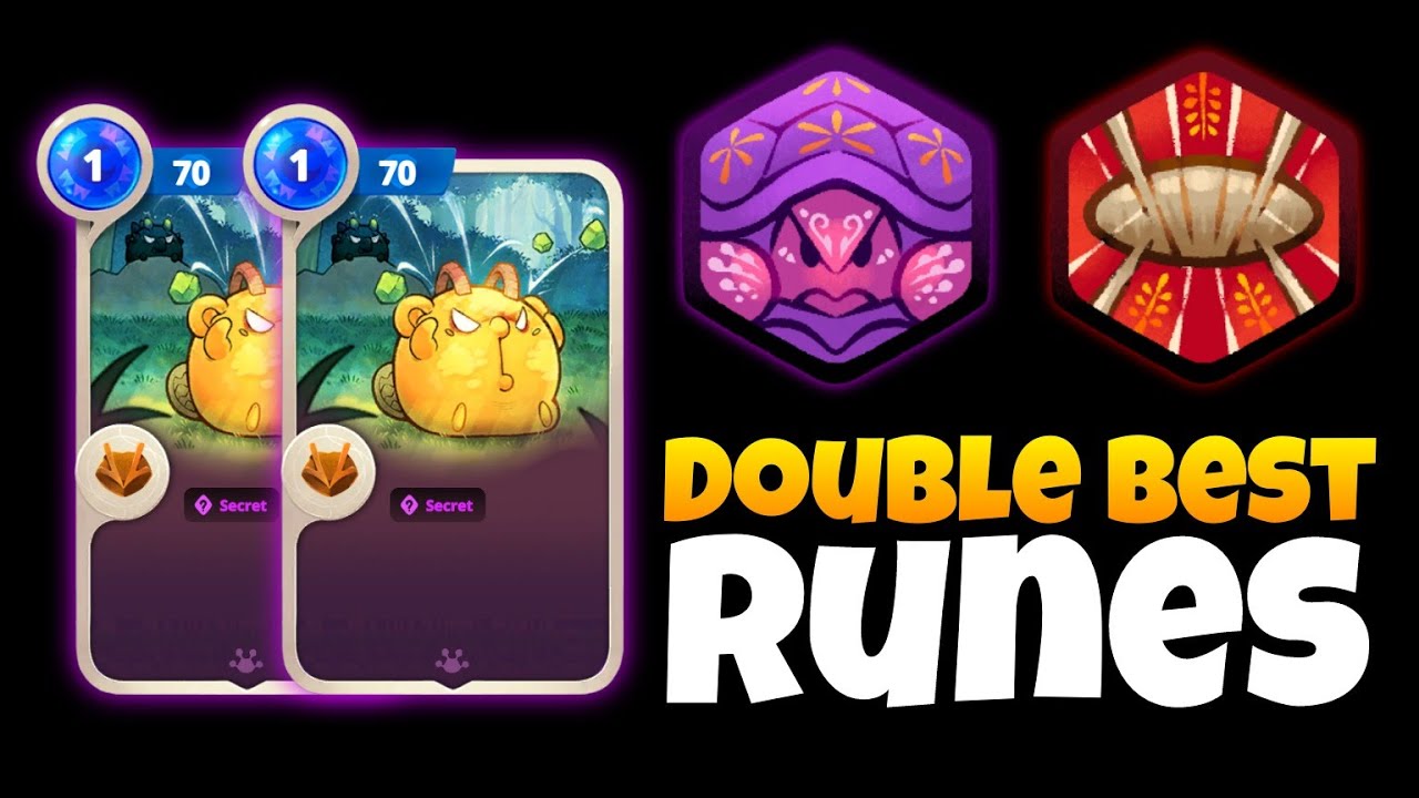 DOUBLE HIGH TIER SUSTAIN RUNES! | TOP RANK BUILDS | AXIE ORIGIN - YouTube