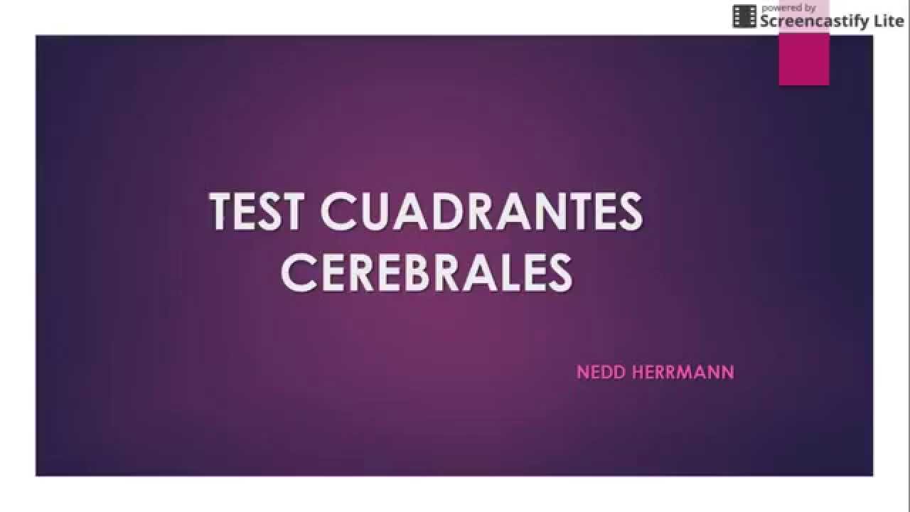 TUTORIAL TEST CUADRANTES CEREBRALES (NEDD HERRMANN) - YouTube