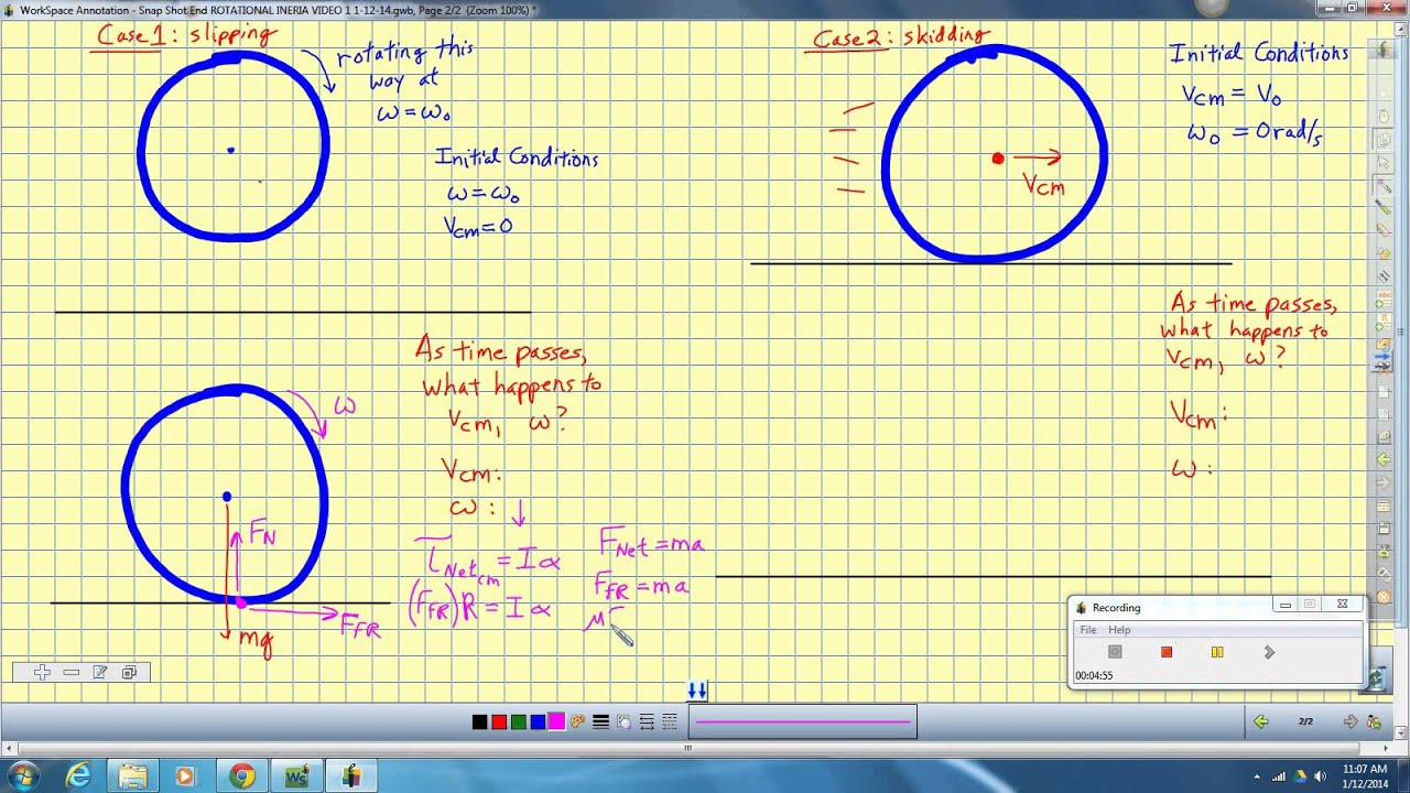 Rolling w slipping RE EXPLAINED - YouTube