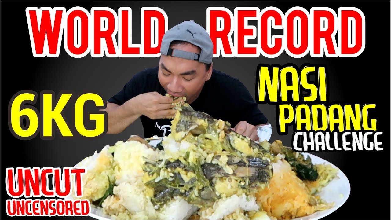 REKOR MAKAN BESAR INDONESIA | 6Kg NASI PADANG ASLI PADANG CHALLENGE | UNCUT & UNCENSORED - YouTube