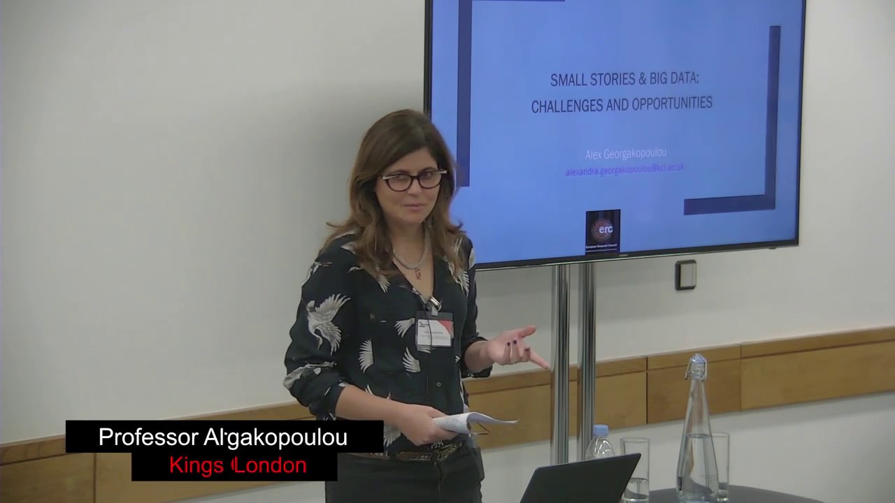 Small stories & big data: Challenges and opportunities - Professor Alex ...