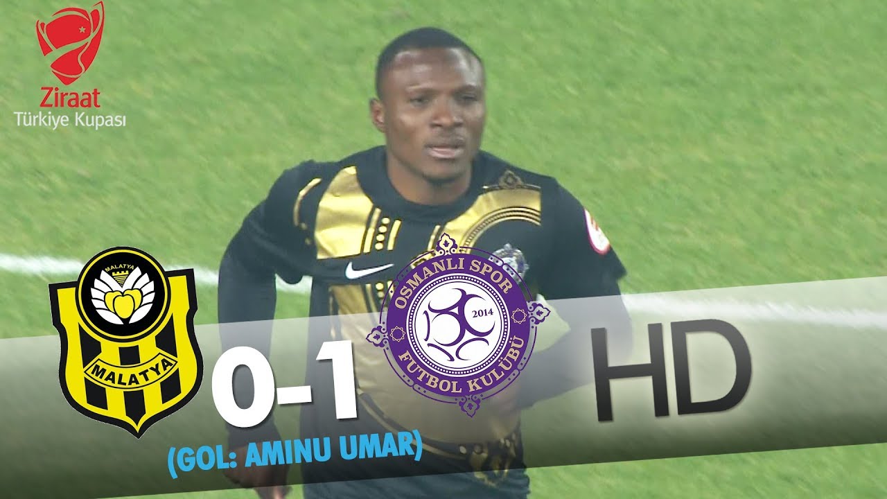 E.Y. Malatyaspor: 0 - Osmanlıspor F.K: 1 | Gol: Aminu Umar - YouTube