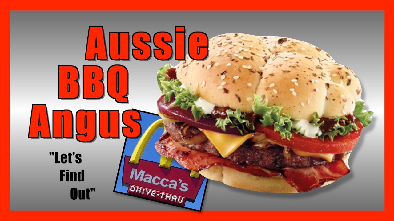 McDonalds Aussie BBQ Angus Burger | Taste Test - YouTube