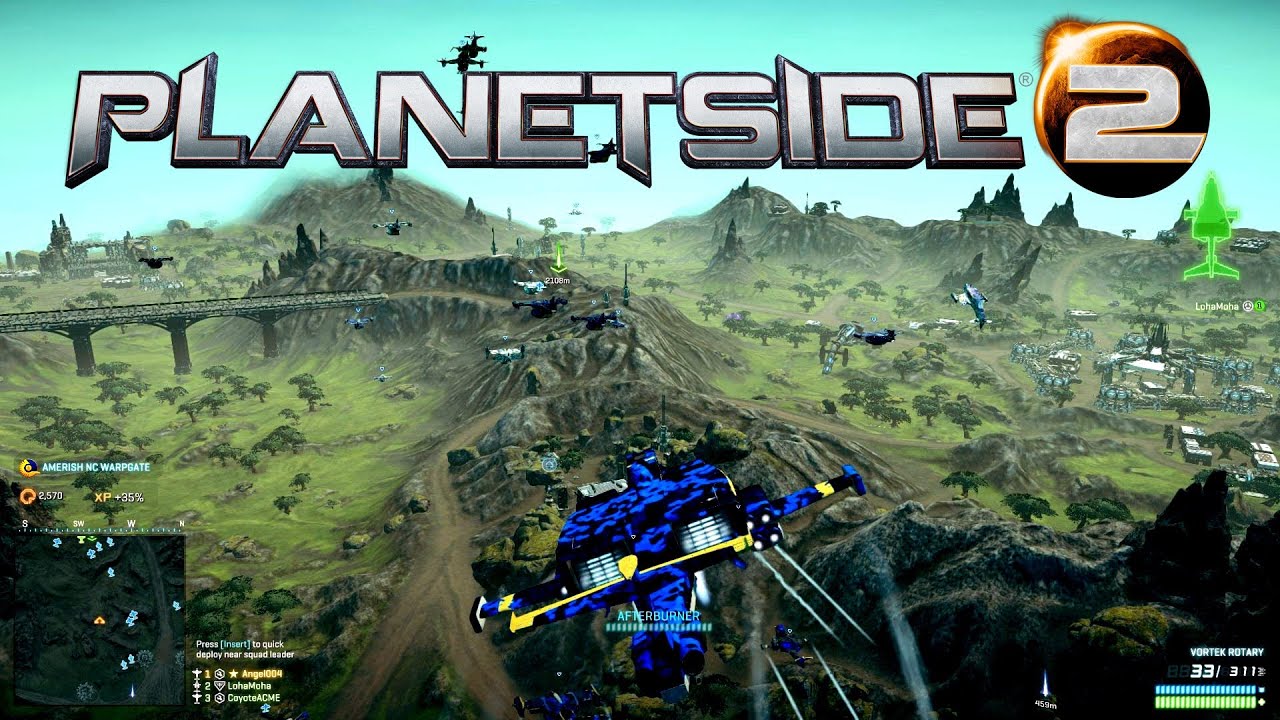 PlanetSide 2 Amerish Galaxy Fun (PC HD) - YouTube