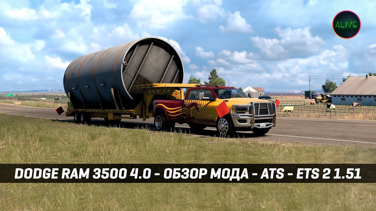 DODGE RAM 3500 4.0 (jon-ruda) - ОБЗОР МОДА ДЛЯ #ATS / #ETS2 1.51 - YouTube