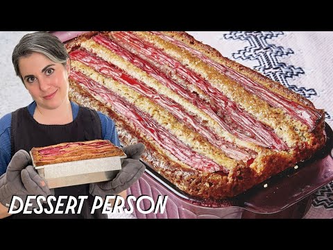 Claire Saffitz Makes Rhubarb Cake | Dessert Person