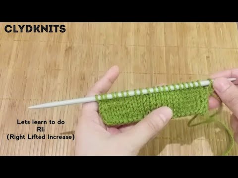 Right Lifted Increase ( Rli ) | Rli Knitting Technique ( Hindi / Urdu ...