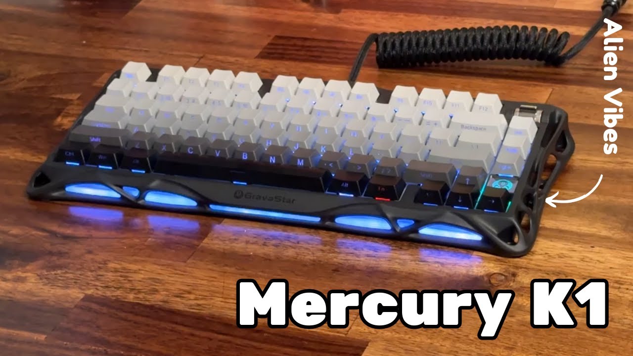 Most Unique Keyboard?? GravaStar Mercury K1 Review - YouTube