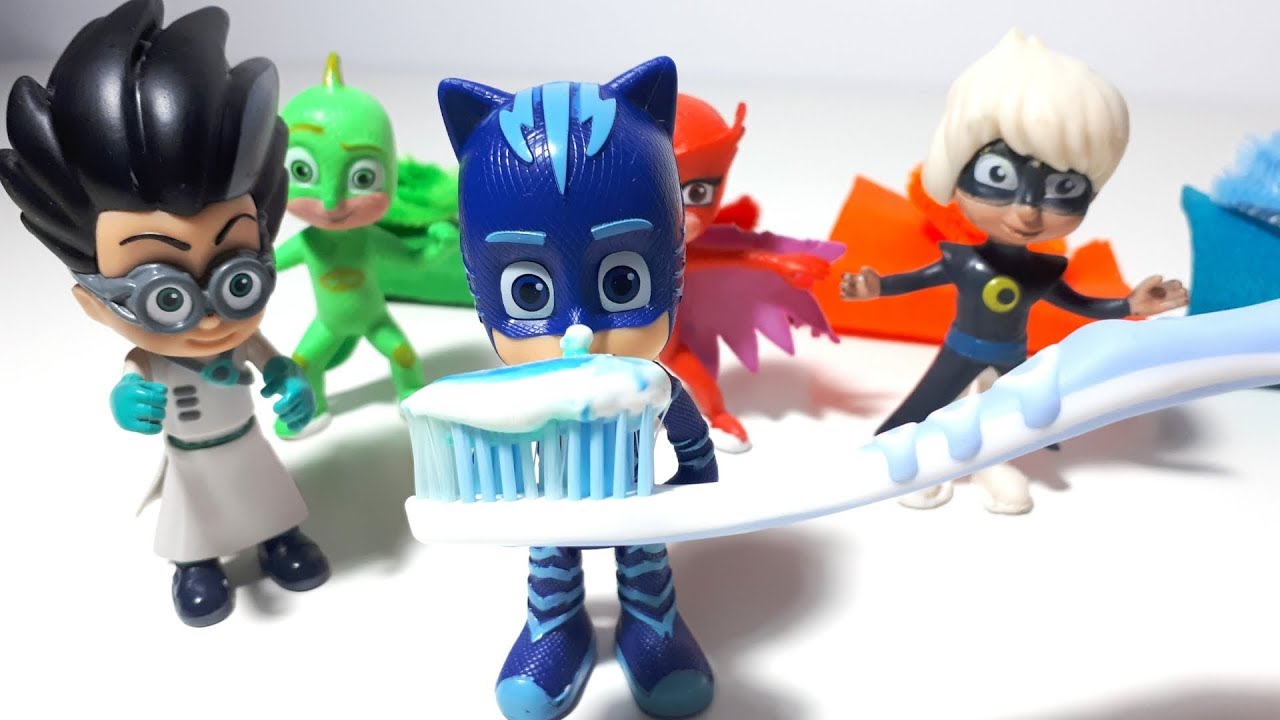 Brush Teeth Toddler | Sleep and Wake UP With PJ Masks - YouTube