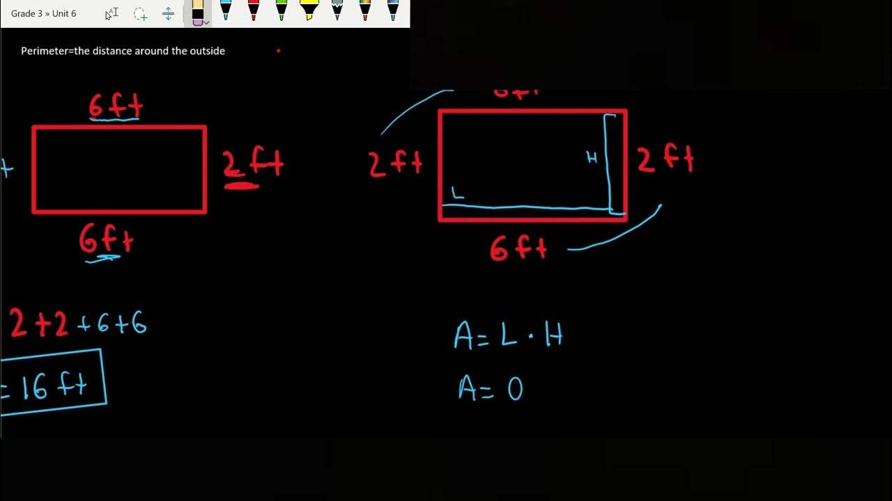 Grade 3 Unit 3 Lesson 1 Understanding Area and Perimeter Concepts - YouTube