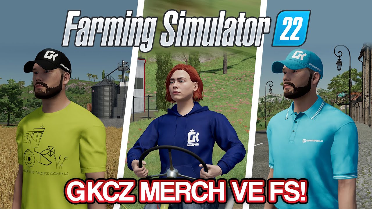 GKCZ MERCH VE FARMING SIMULATOR 22! + Soutež o Merch! - YouTube
