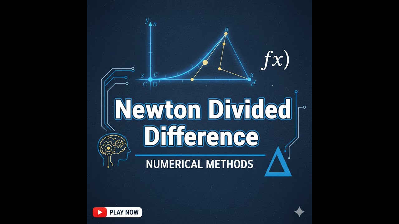 Newton Divided Difference Interpolation Formula | Numerical Methods|How ...