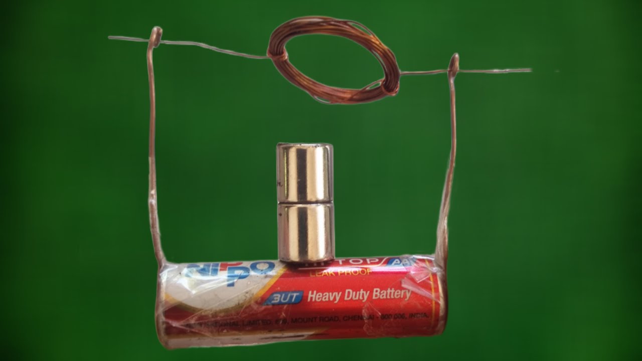 the world easiest dc motor | science project | dc motor | how to make ...