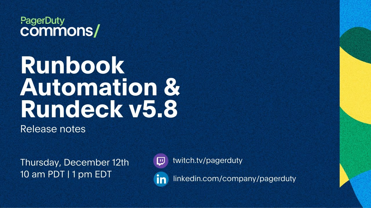 Runbook Automation and Rundeck v5.8 Release Notes - YouTube