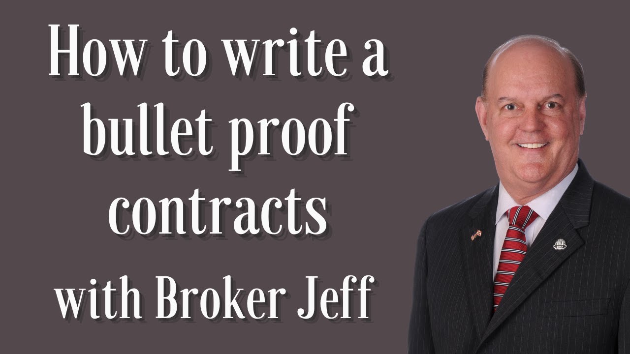 How to write a bullet proof contracts with Broker Jeff - YouTube
