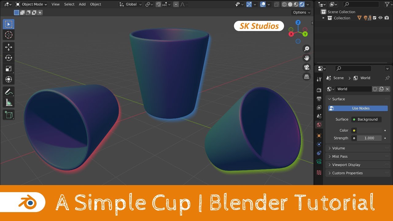 A Simple Cup Blender Tutorial - YouTube