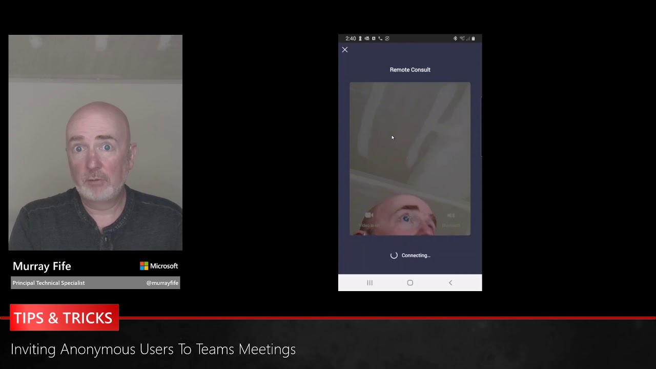 Using Teams for Remote Consultations with Anonymous Users - YouTube