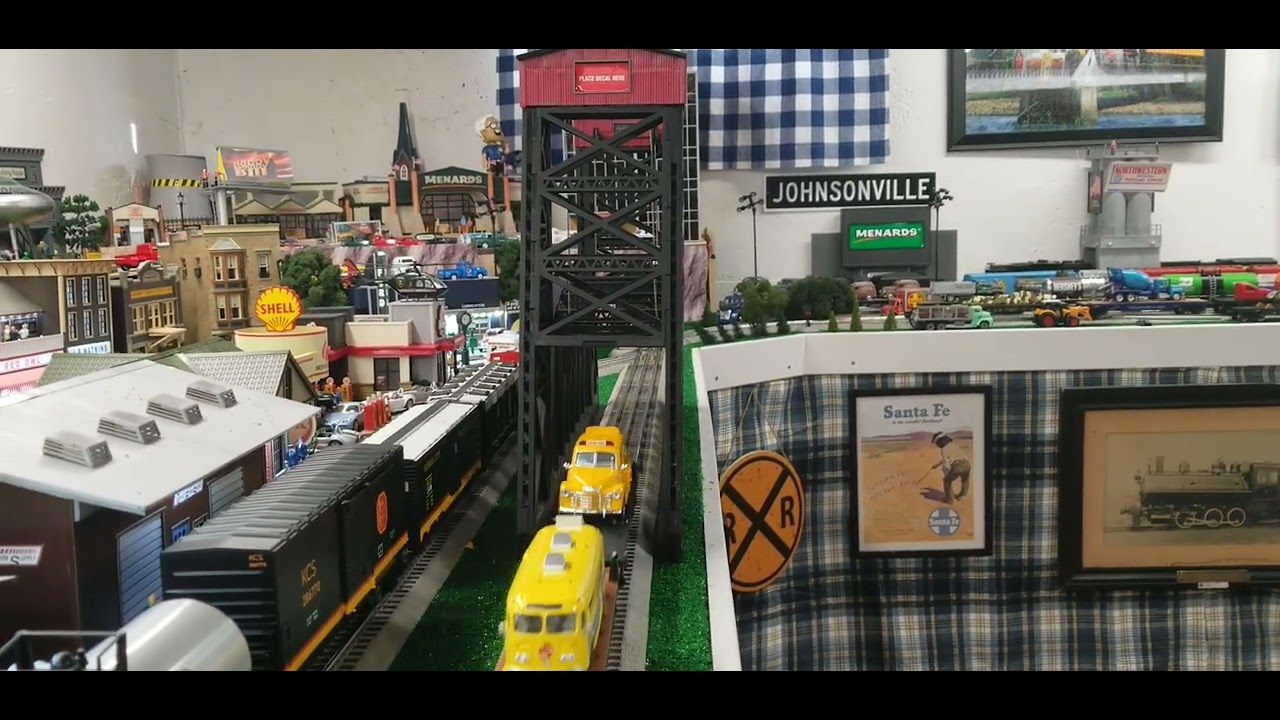 Menards O Gauge Aerial Bridge - YouTube