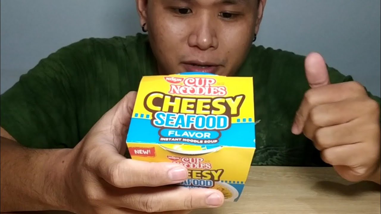 Cheesy Seafood Flavor Nissin Cup NoodlesTikman Natin - YouTube