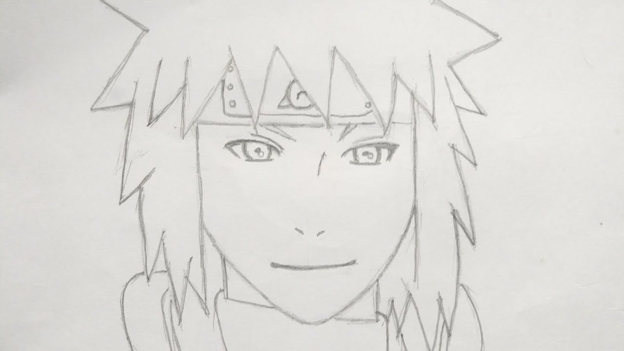 anime easy | how to draw an Minato Namikaze in simple way - YouTube