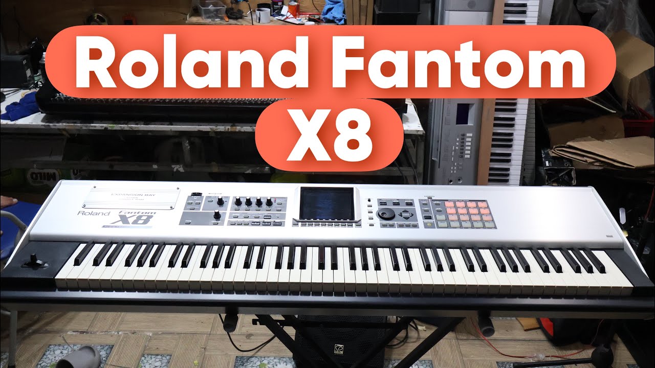 Roland Fantom X8 Keyboard 88 key Piano Digital - YouTube