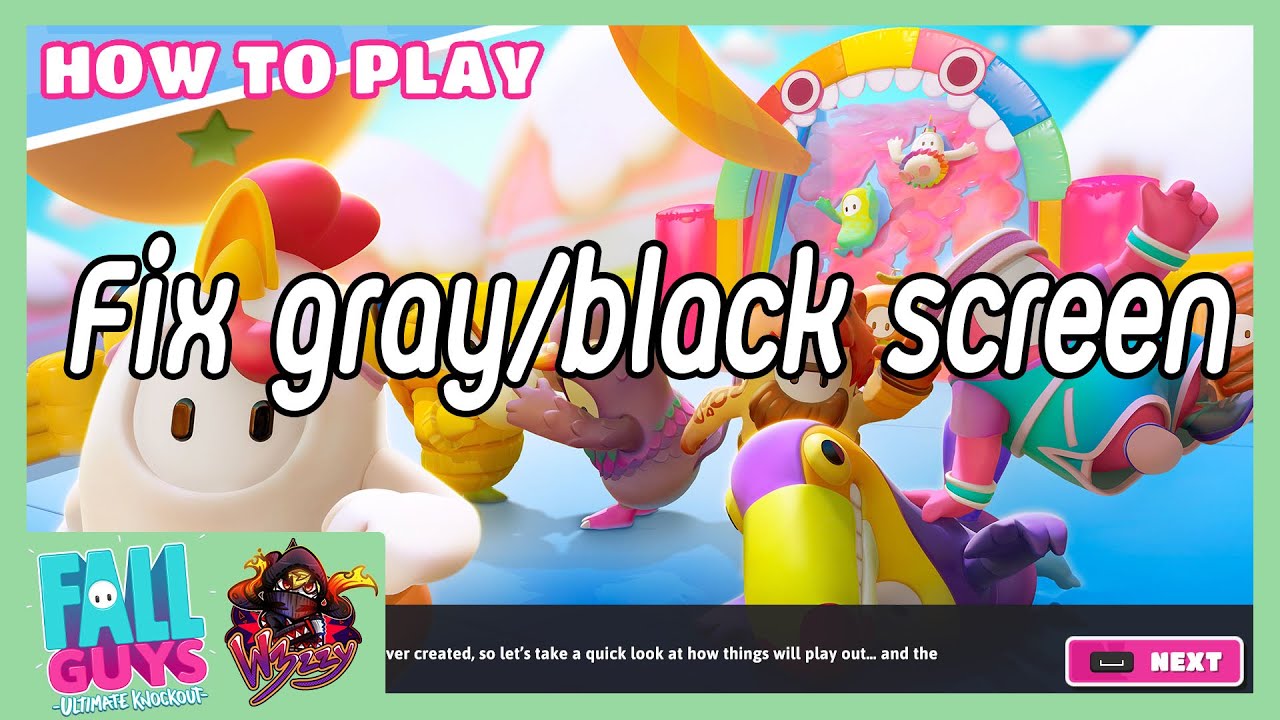 [Fix FallGuys] Start game gray/black screen - YouTube