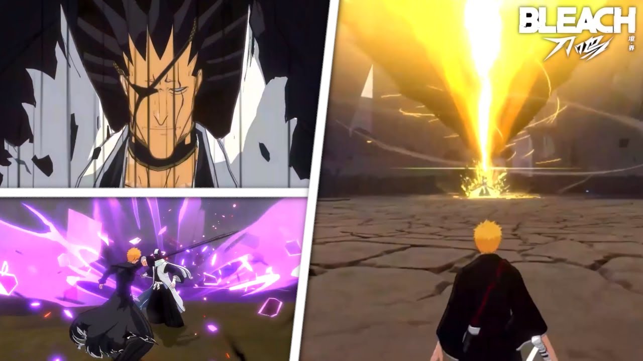 Ichigo VS Kenpachi and Byakuya BOSS FIGHT Gameplay | Bleach: Soul ...