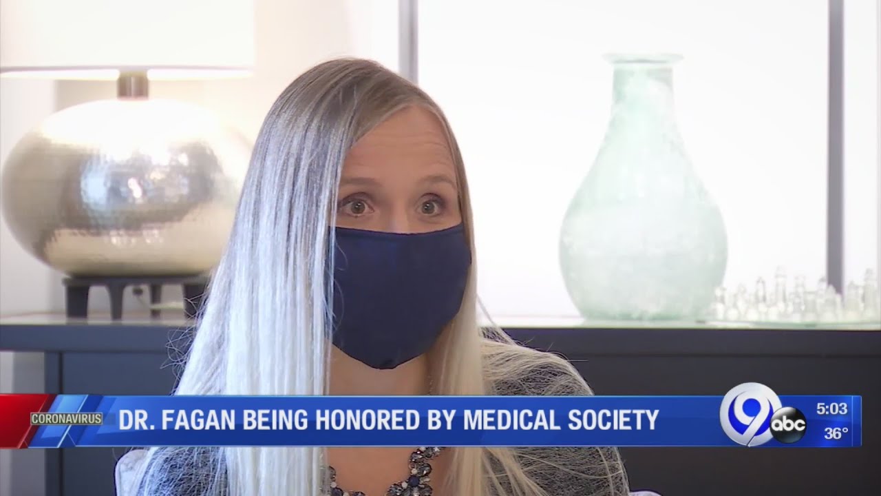 Dr. Fagan being honored by medical society - YouTube