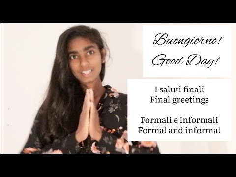 I saluti finali - lezione 3/Final greetings - lesson 3 - YouTube