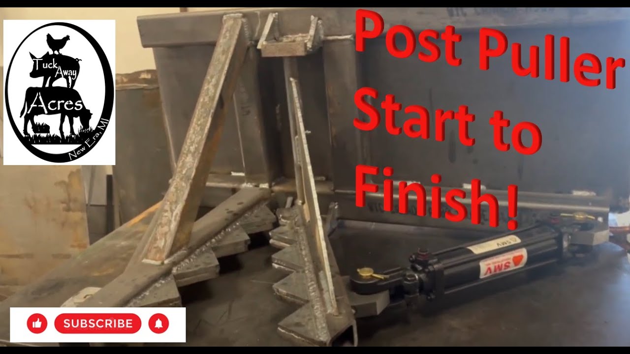 Farm Built Post Puller - YouTube