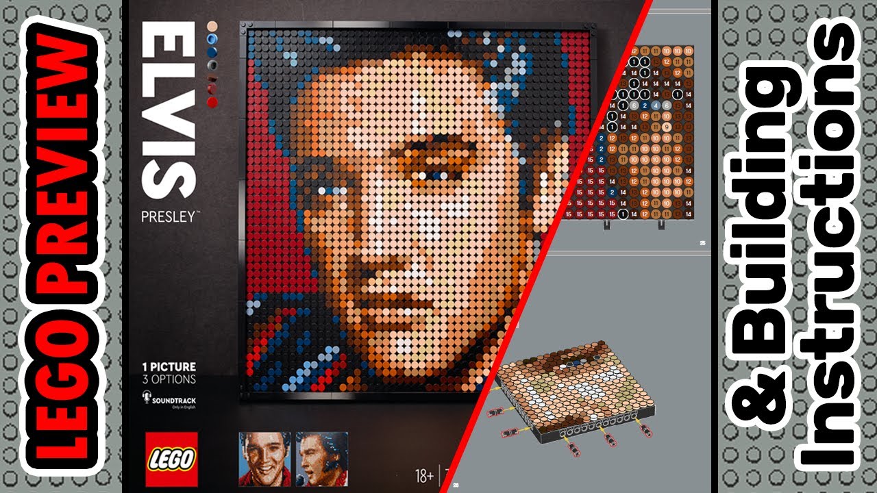 PREVIEW: 31204, LEGO ART, Elvis Presley “The King” & Building ...