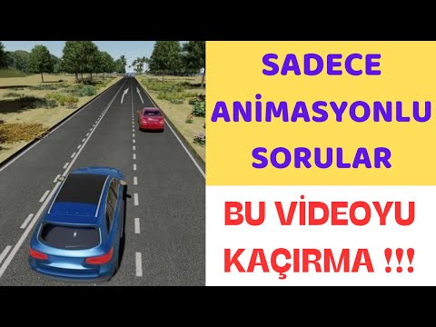YENİ ANİMASYONLU EHLİYET SINAV SORULARI / EHLİYET ANİMASYONLU SORULAR  #animasyonluehliyetsoruları