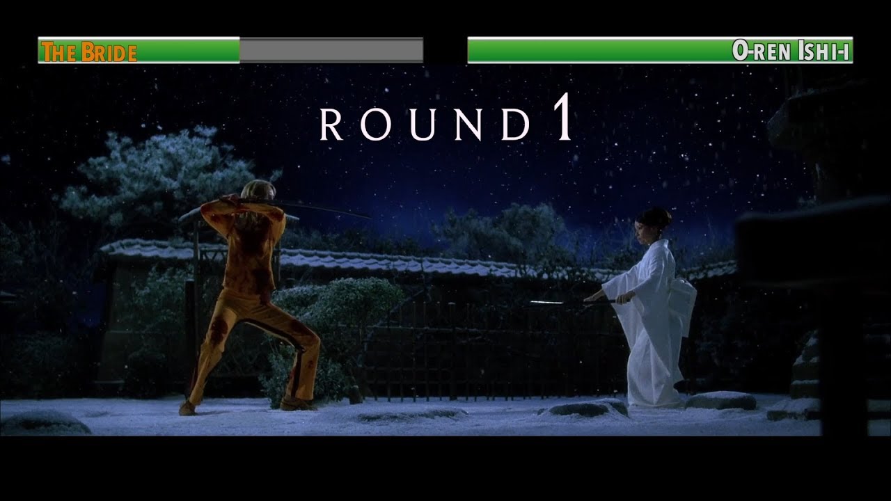 The Bride vs O-ren Ishi-i...with healthbars - YouTube