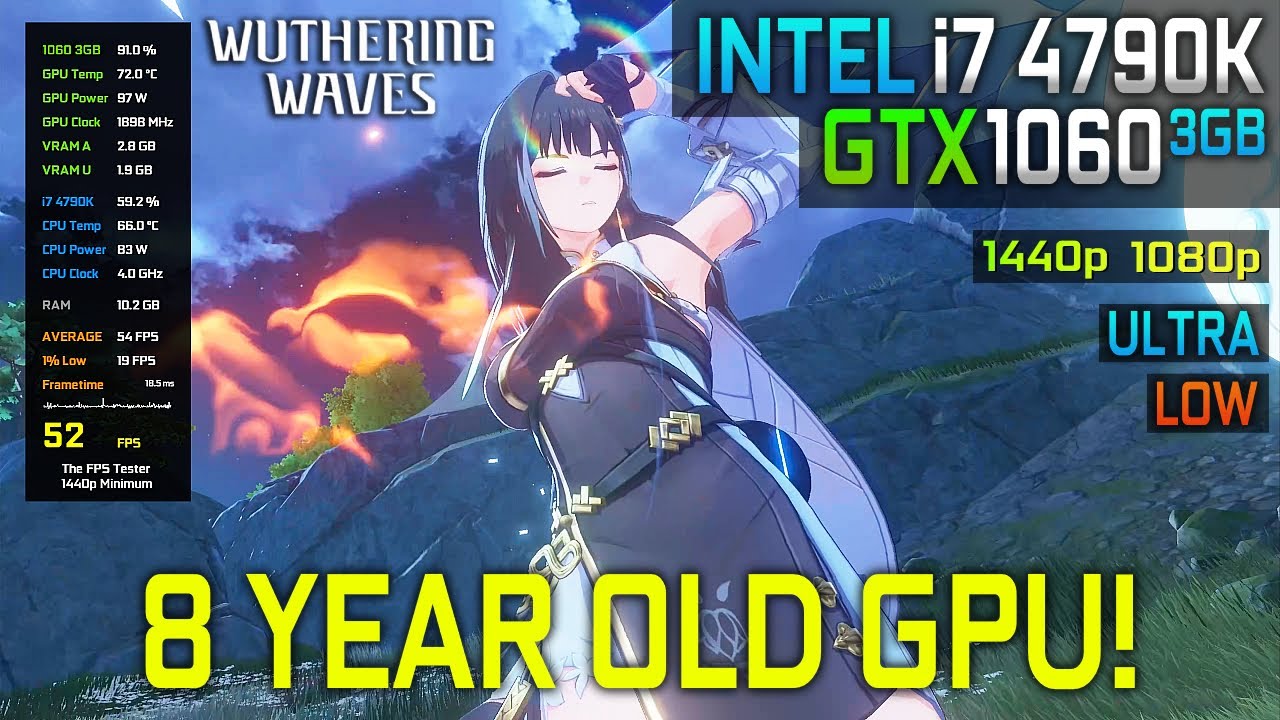 Wuthering Waves - on a GPU From 2016 | GTX 1060 3GB - YouTube