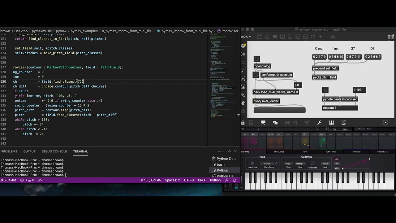 pymax improv from midi file demo - YouTube