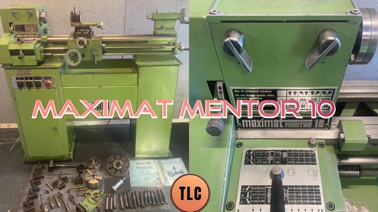 Emco Maximat Mentor 10 Power Cross Feed Lathe Drehmaschine Drehbank ...
