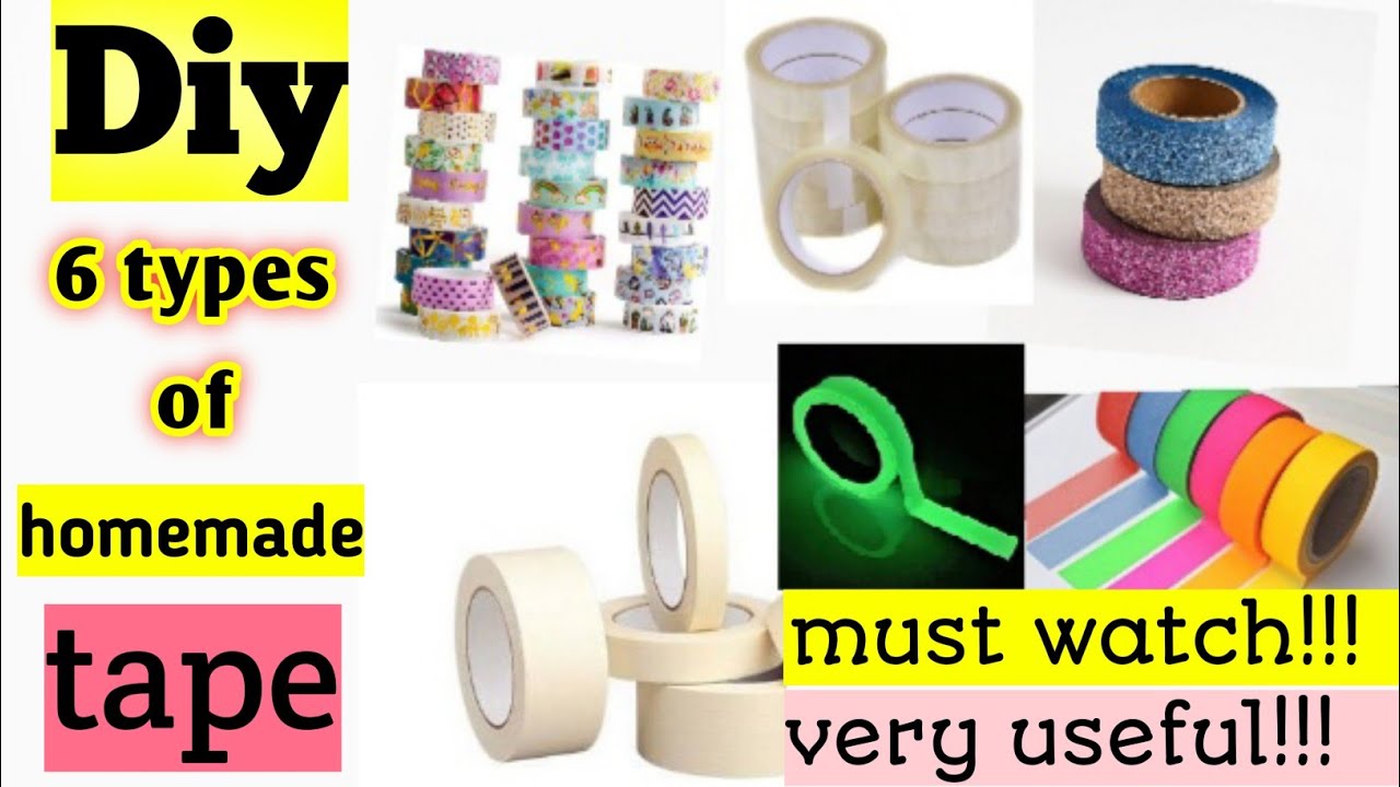Diy all types of homemade tapeHomemade tape|How to make tape at home ...