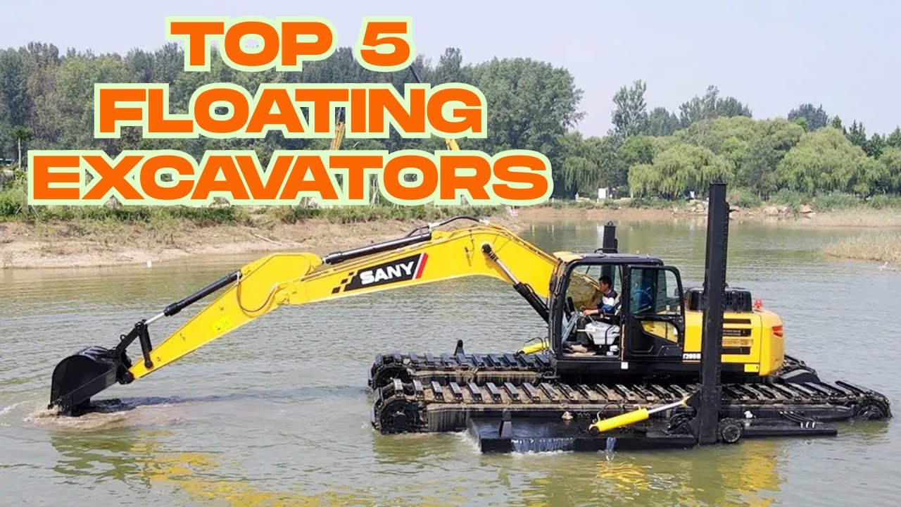 Top 5 Most Impressive Amphibious Excavators in the World - YouTube