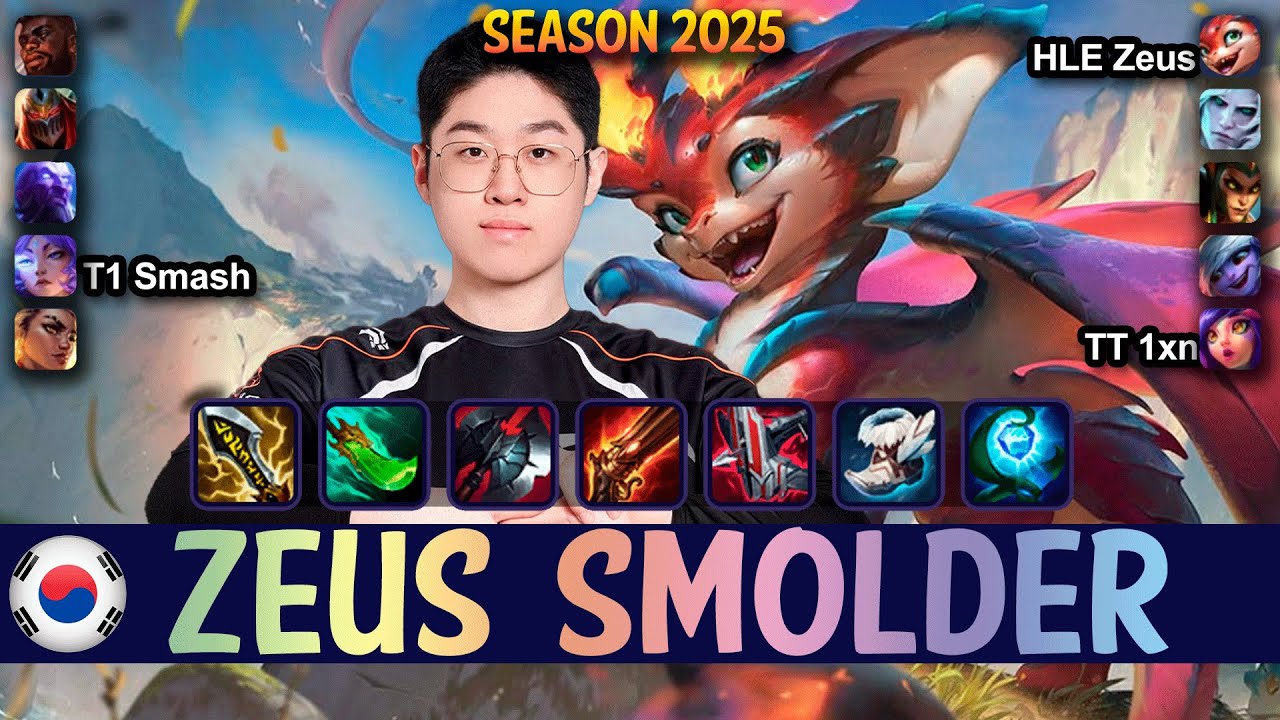 HLE Zeus SMOLDER vs K'SANTE Top - Patch 25.15 KR Ranked | lolrec - YouTube