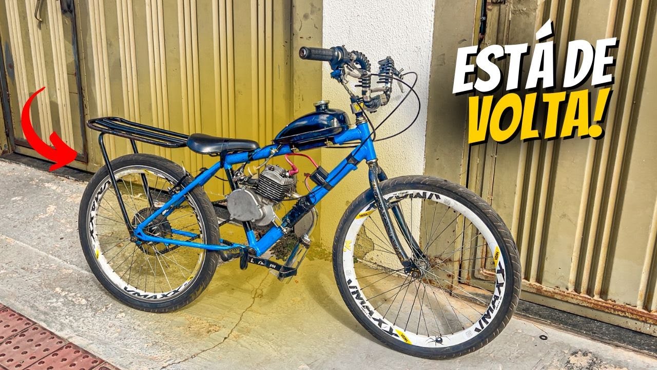 MINHA BIKE MOTORIZADA ARO 24 ESTILO BH ESTÁ DE VOLTA! *montando motor ...