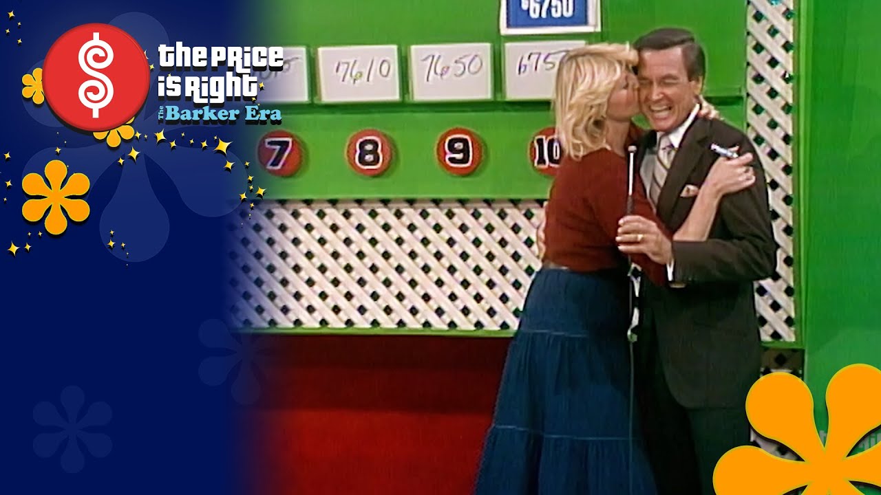 Excited Contestant Kisses Bob Barker When She Wins TEN CHANCES! - The ...