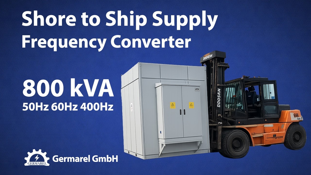 FC-GER Shore to Ship Power 800 kVA Frequency Converter 50Hz 60Hz 400Hz ...