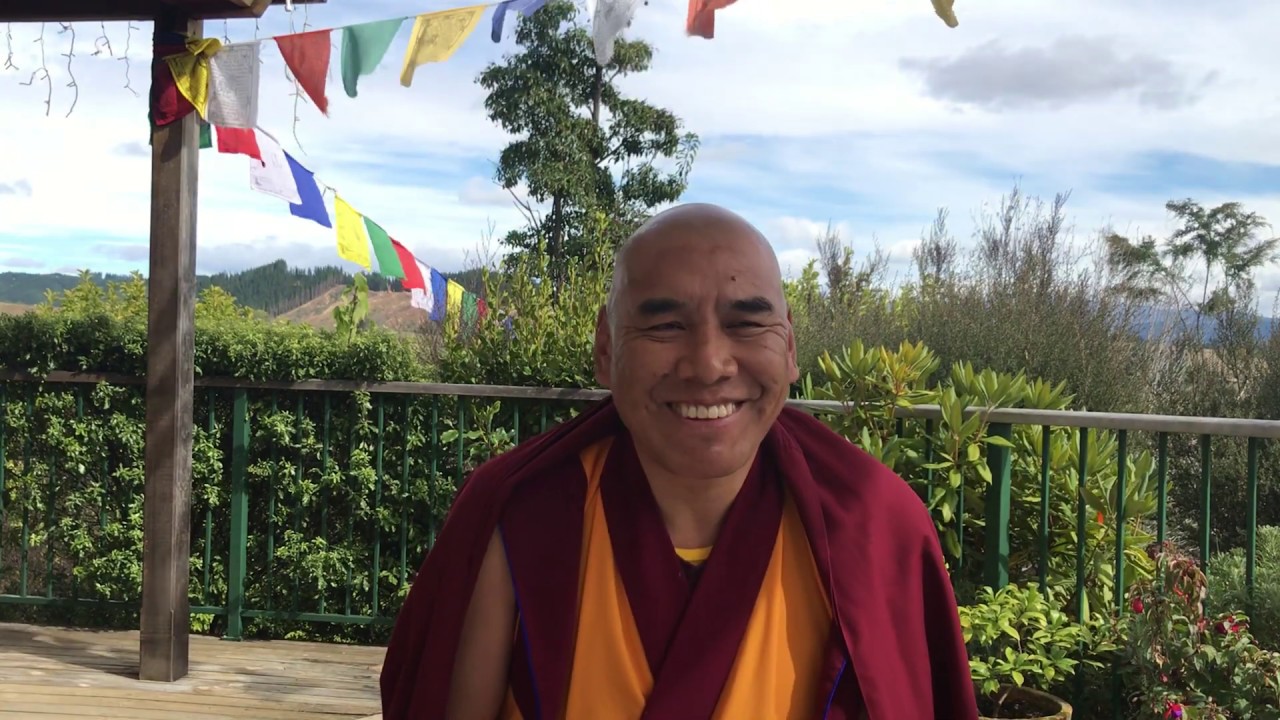 Tashi Delek! Message from Geshe-la - YouTube